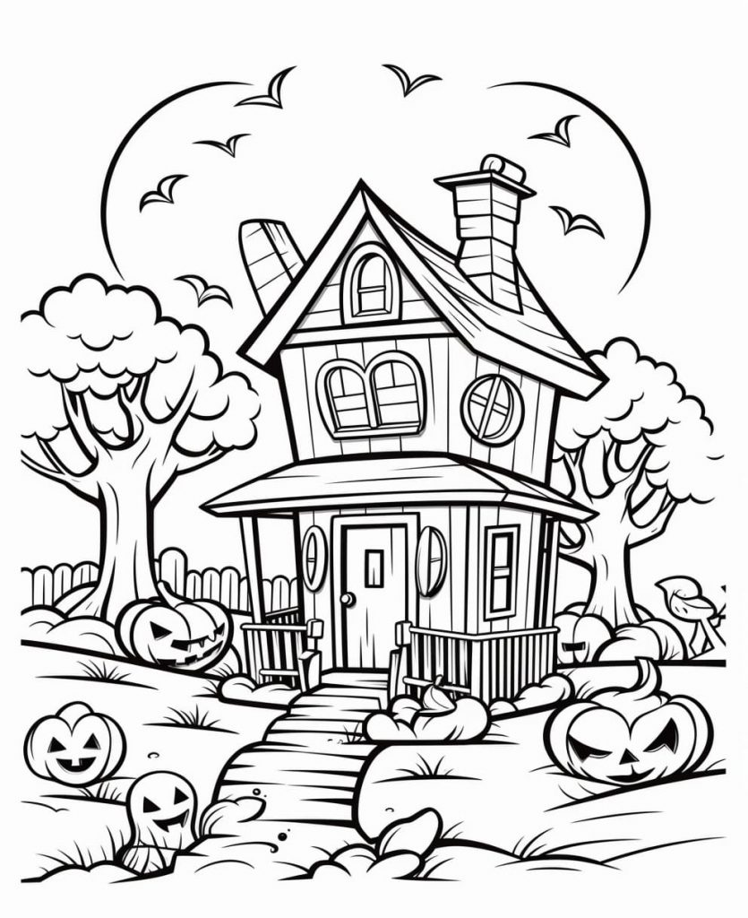 Haunted Mansion Color Sheets (Free + Printable)