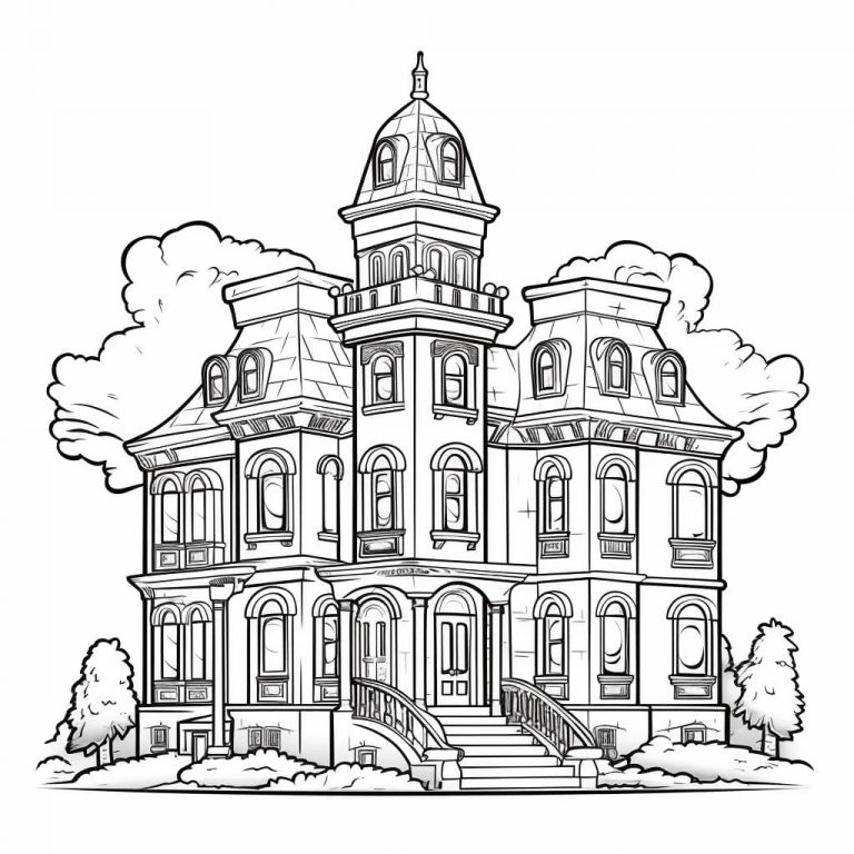 Haunted Mansion Color Sheets (Free + Printable)