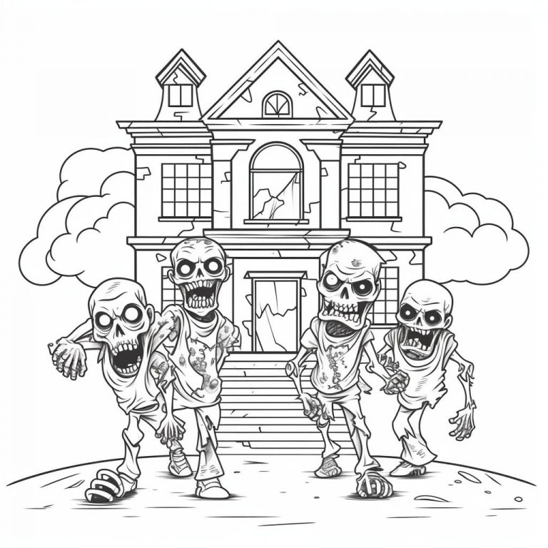 Haunted Mansion Color Sheets (Free + Printable)