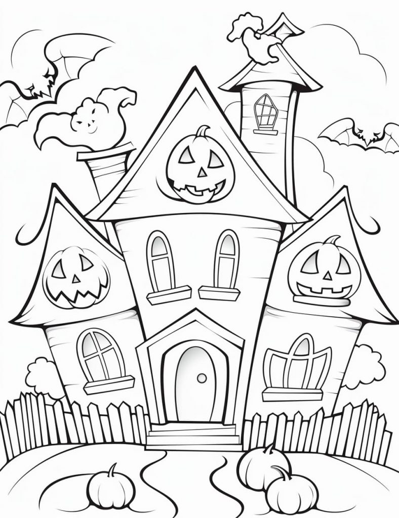 Haunted Mansion Color Sheets (Free + Printable)