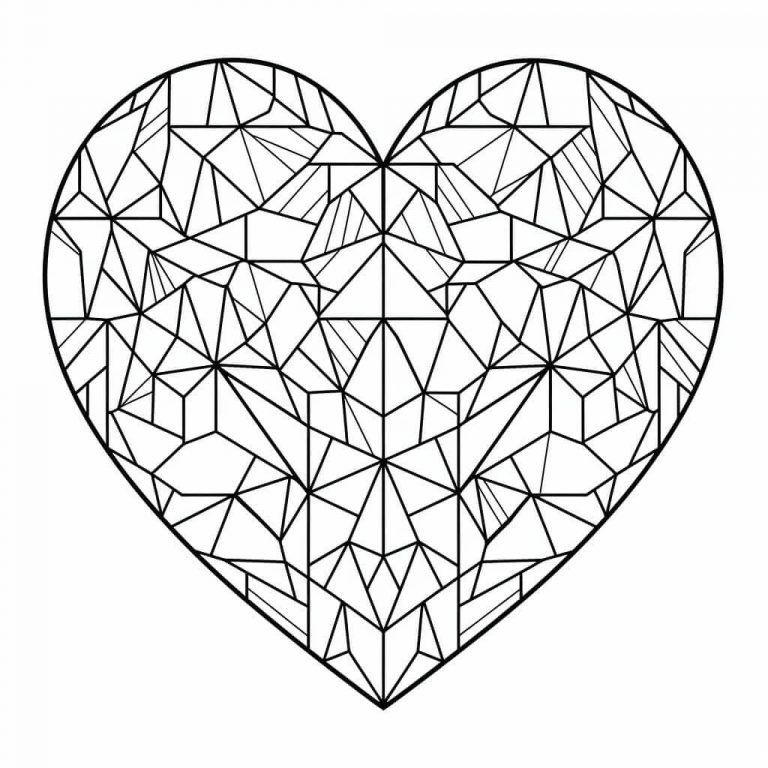 Corazón | Dibujos para imprimir y colorear (gratis) - Kokoprint.com