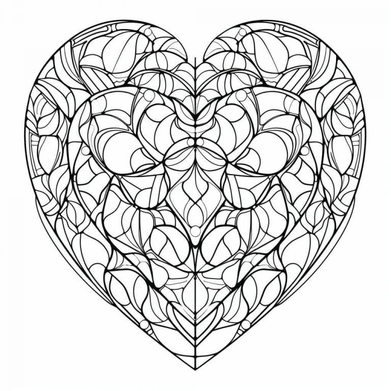 Corazón | Dibujos para imprimir y colorear (gratis) - Kokoprint.com