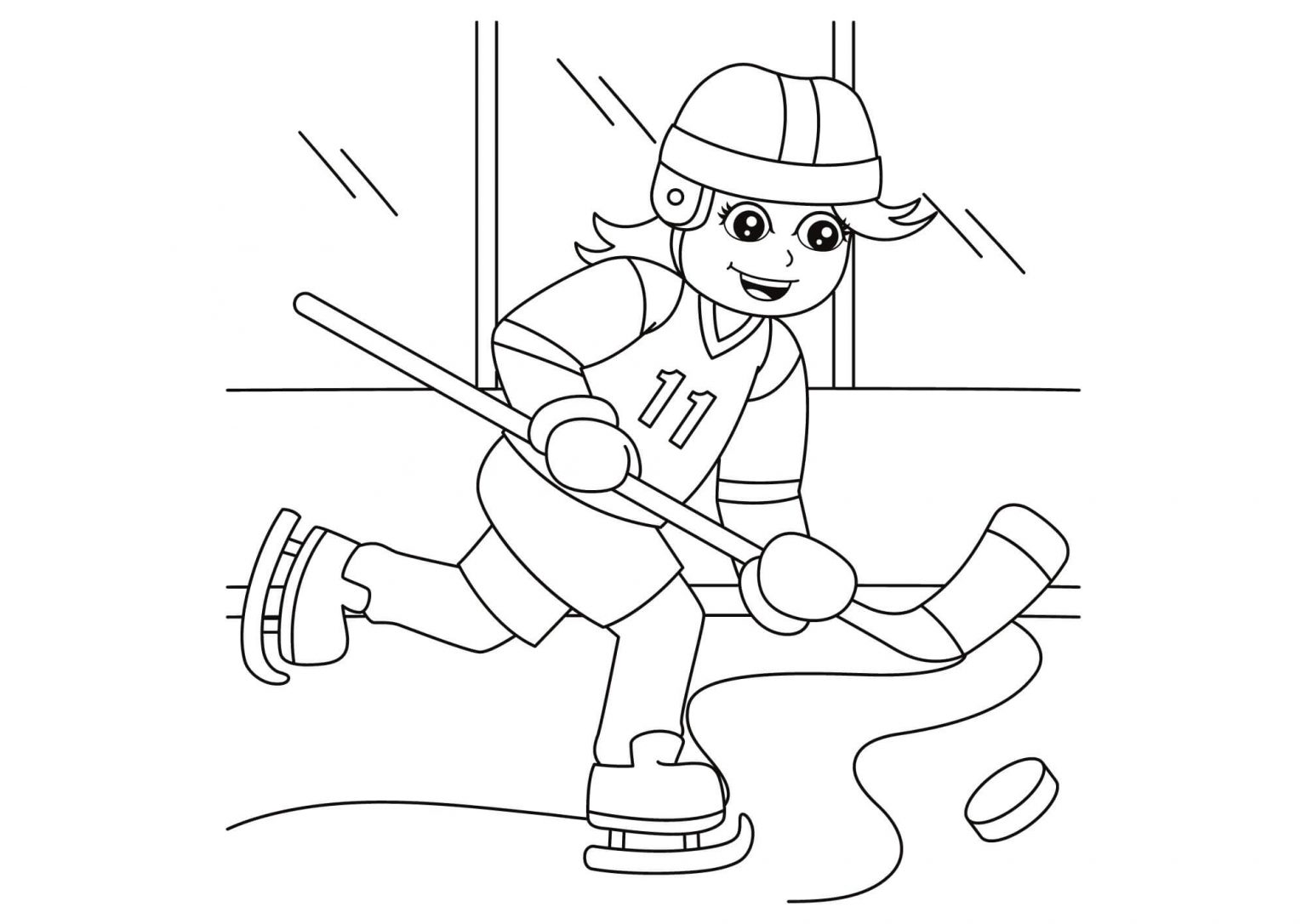 Hockey Color Sheet (Free & Printable) | Kokoprint.com