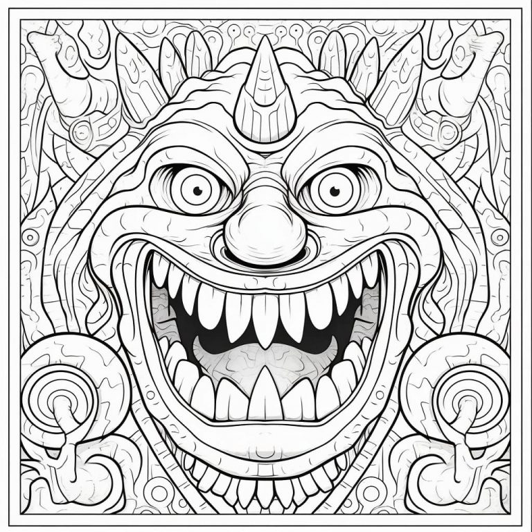 Horror Color Sheets (Free + Printable)