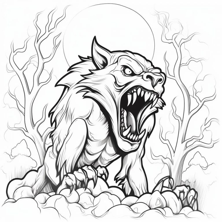 Horror Color Sheets (Free + Printable)