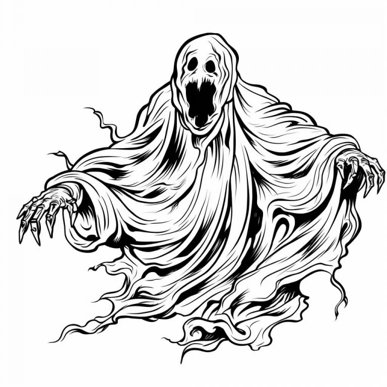 Horror Color Sheets (Free + Printable)