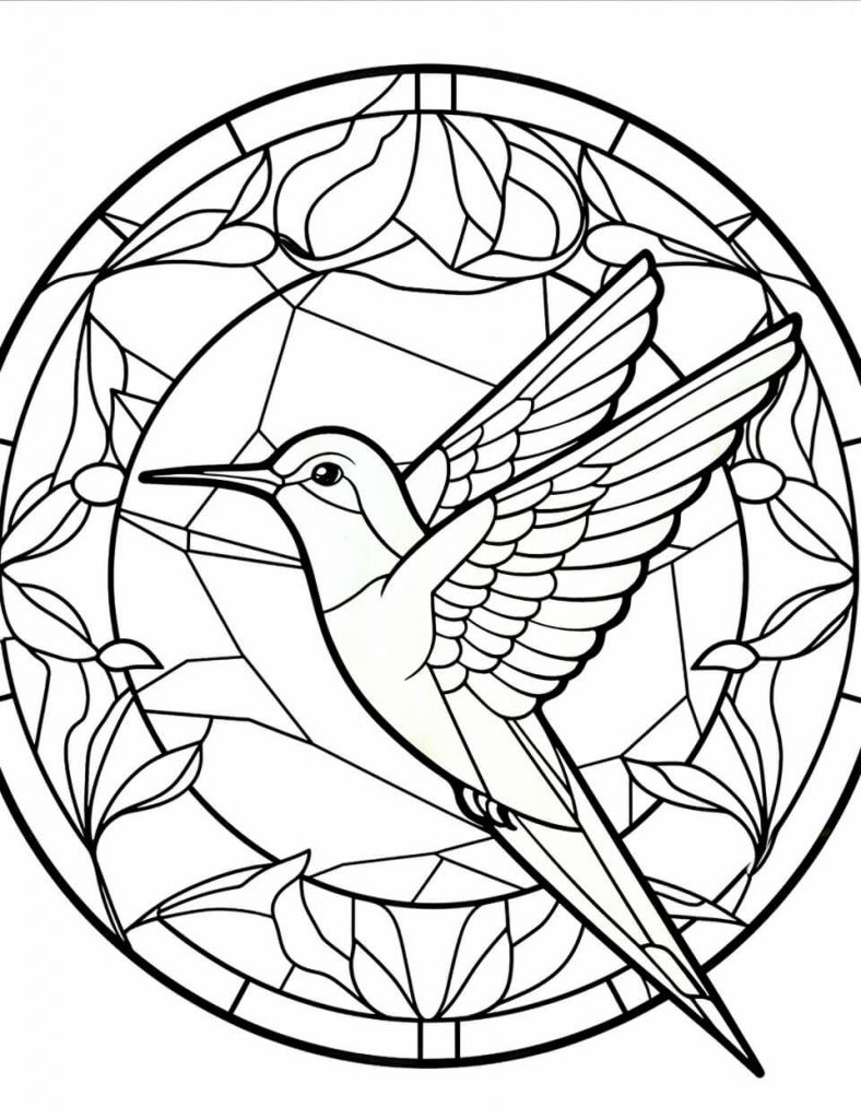 Hummingbird Color Sheets (Free and Printable)