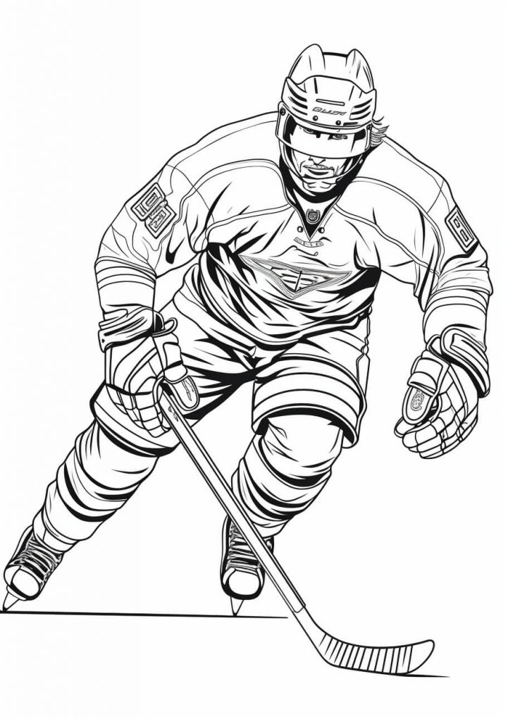 Hockey Color Sheet (Free & Printable) | Kokoprint.com