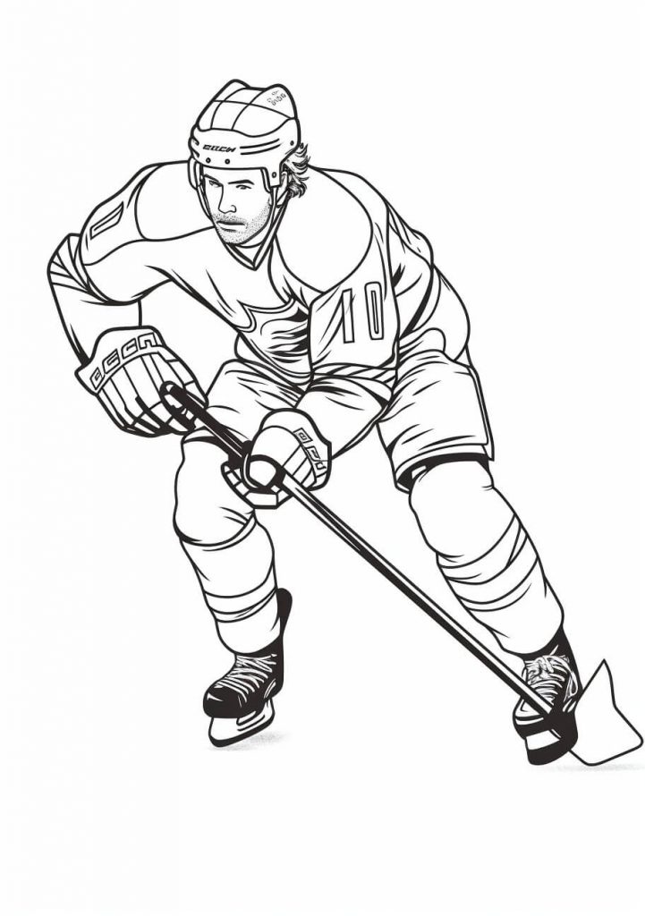 Hockey Color Sheet (Free & Printable) | Kokoprint.com