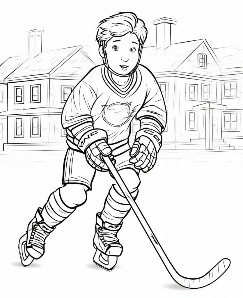 Hockey Color Sheet (Free & Printable) | Kokoprint.com