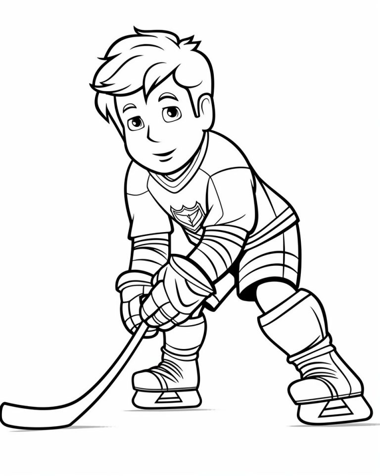 Hockey Color Sheet (Free & Printable) | Kokoprint.com