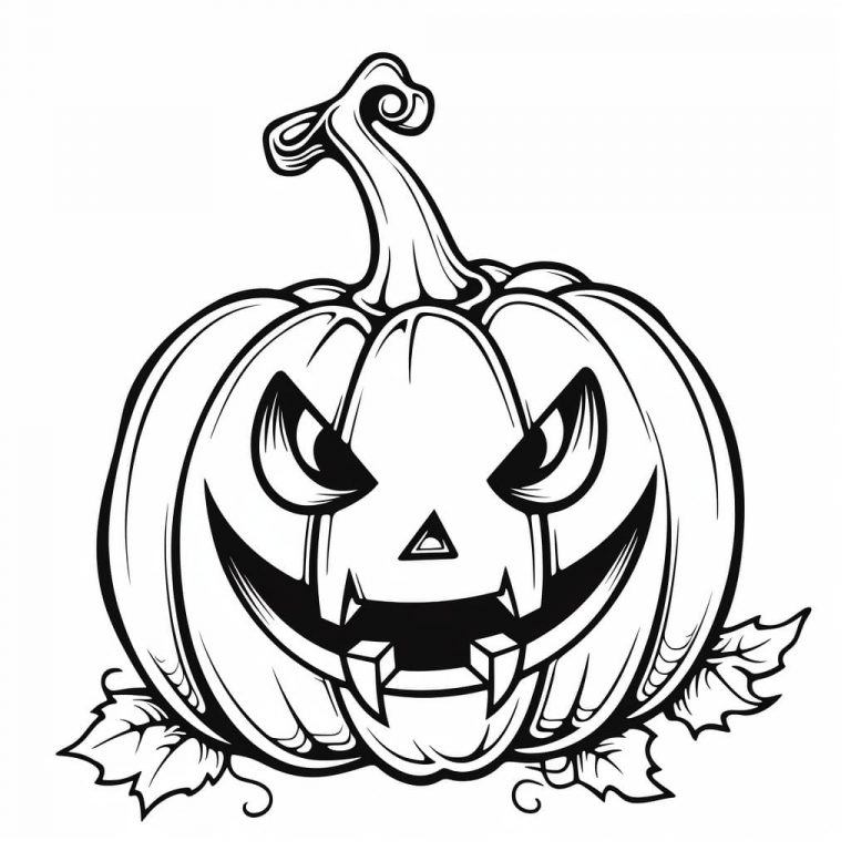 Jack O' Lantern Color Sheets (Free & Printable)