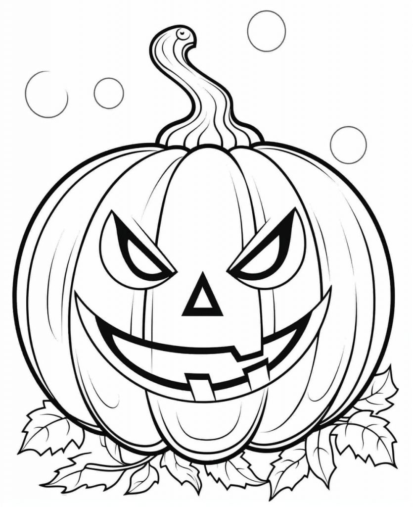 Jack O' Lantern Color Sheets (Free & Printable)