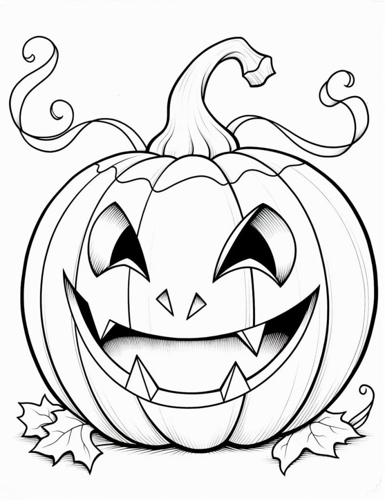 Jack O' Lantern Color Sheets (Free & Printable)