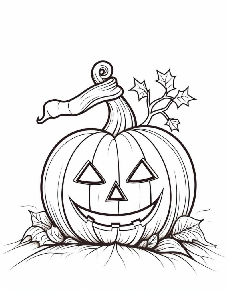 Jack O' Lantern Color Sheets (Free & Printable)