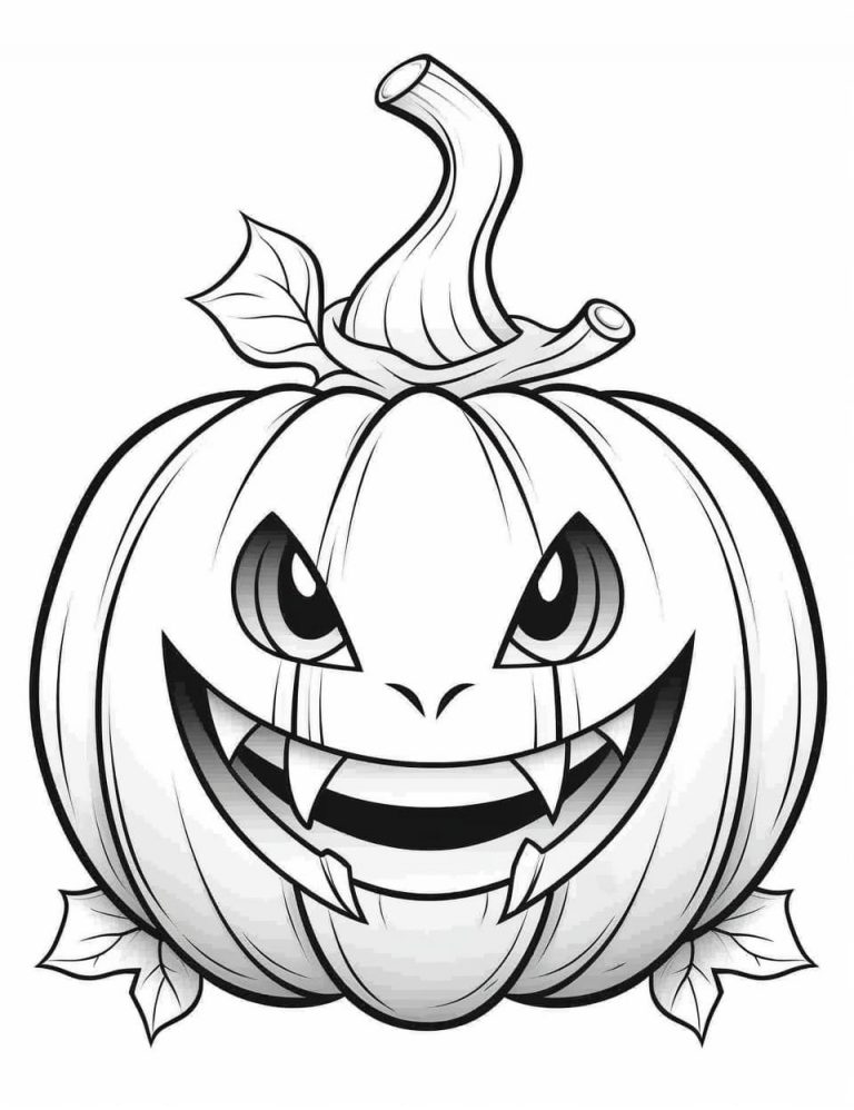 Jack O' Lantern Color Sheets (Free & Printable)