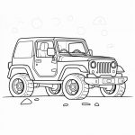 Jeep coloring sheets (free & printable)