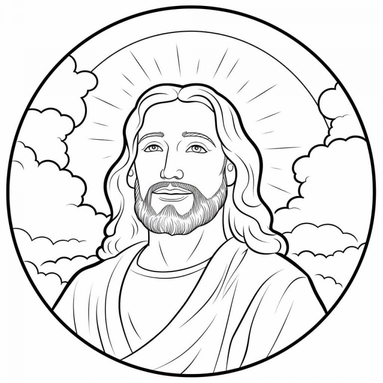 Jesus Color Sheet (Free + Printable)