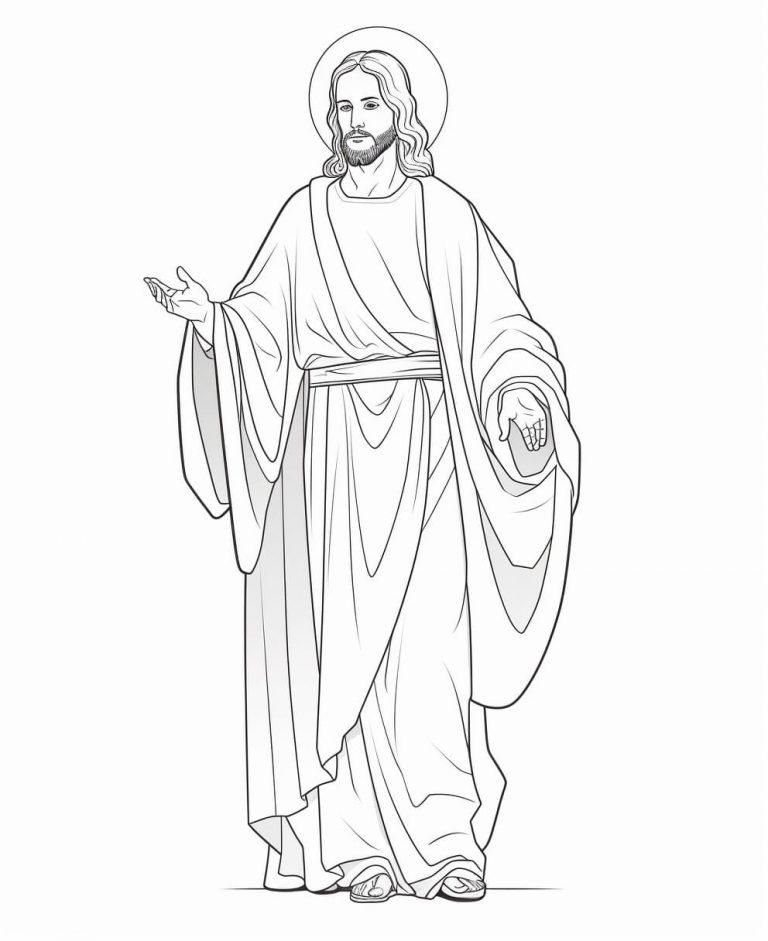 Jesus Color Sheet (Free + Printable)