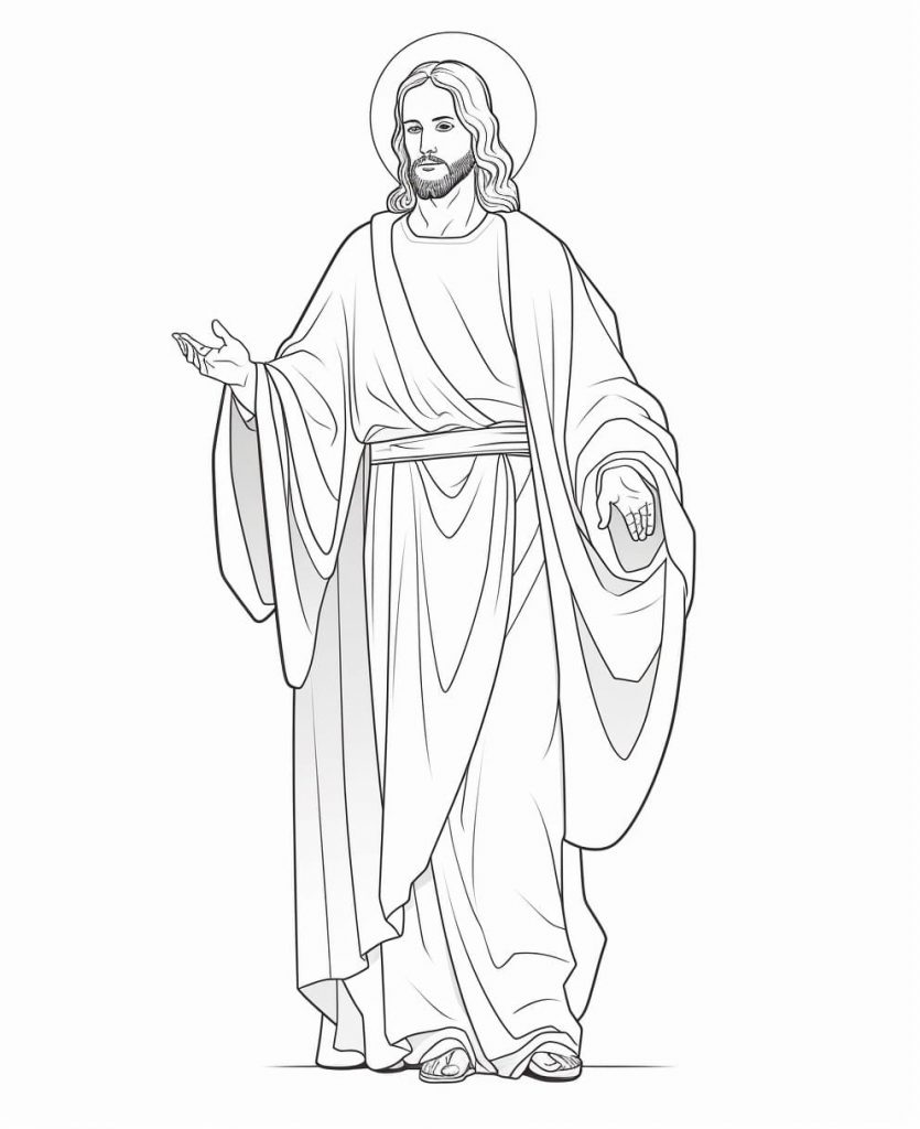 Jesus Color Sheet (Free + Printable)