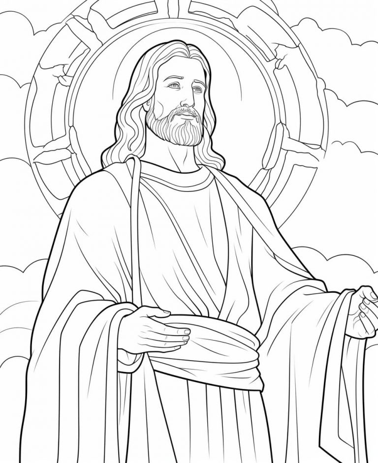 Jesus Color Sheet (Free + Printable)