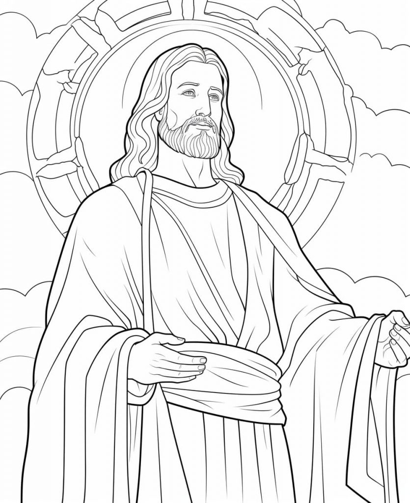 Jesus Color Sheet (Free + Printable)