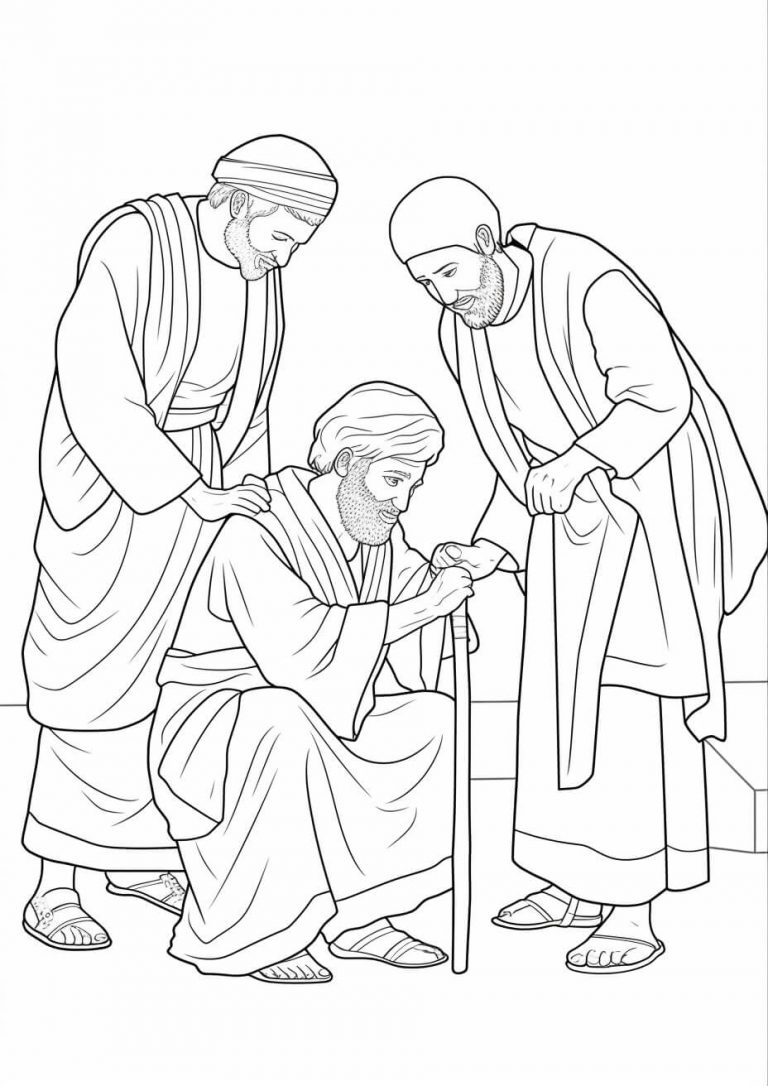 Joseph coloring pages from the Bible (free & printable)
