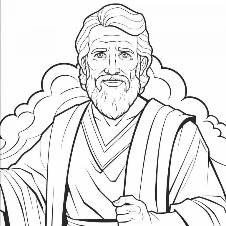 Joseph coloring pages from the Bible (free & printable)