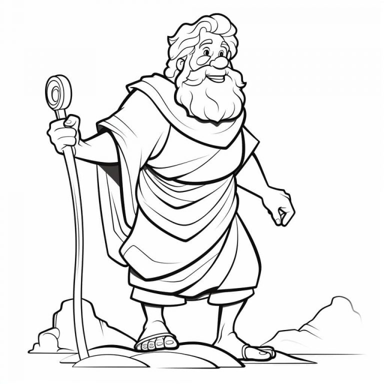 Joseph coloring pages from the Bible (free & printable)