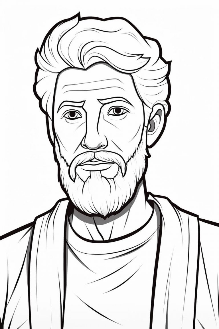 Joseph coloring pages from the Bible (free & printable)