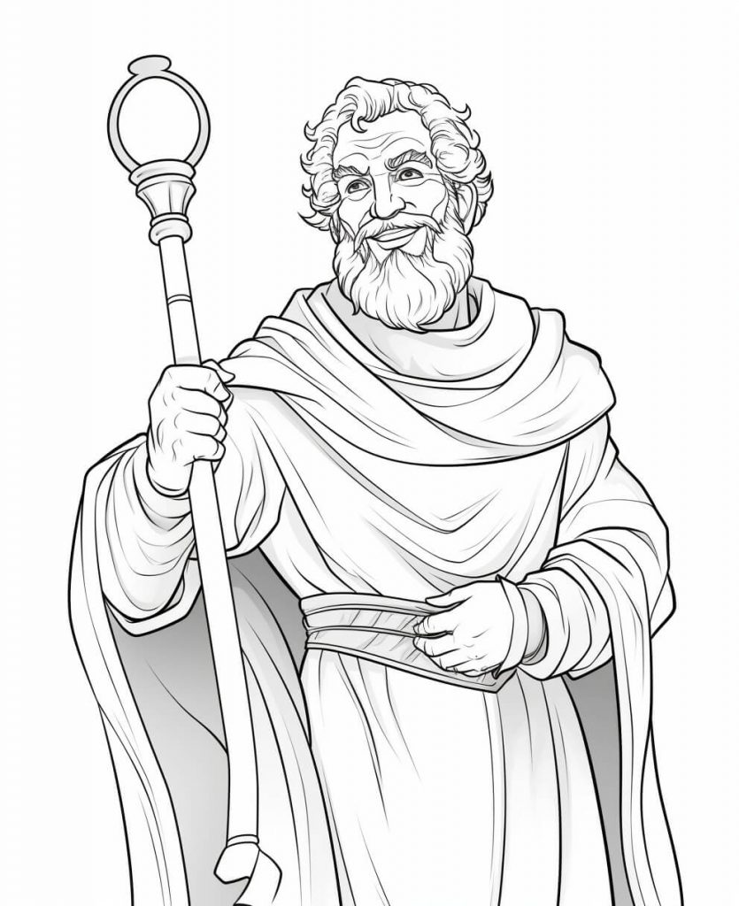 Joseph coloring pages from the Bible (free & printable)
