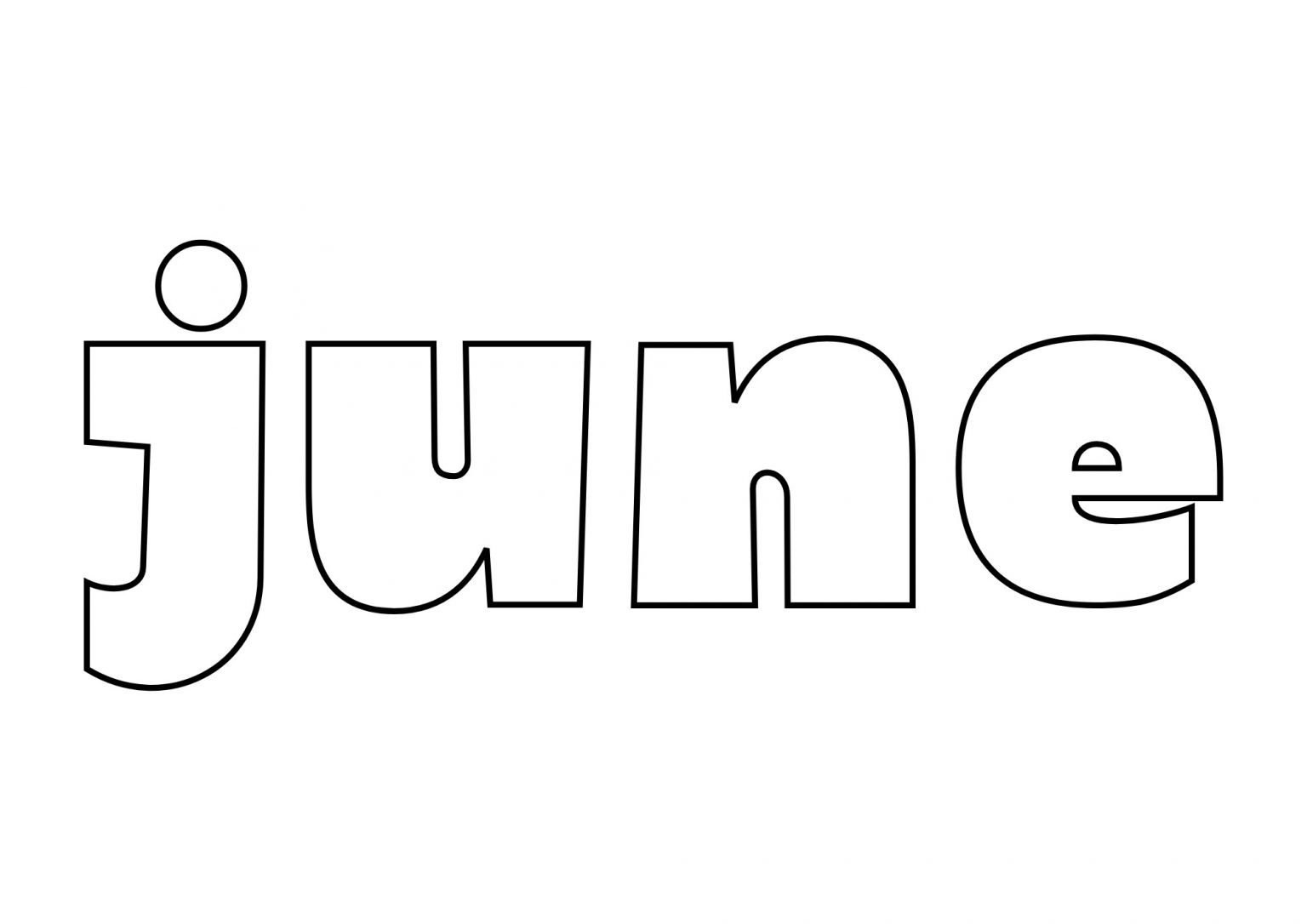 June Color Sheets (Free & Printable)