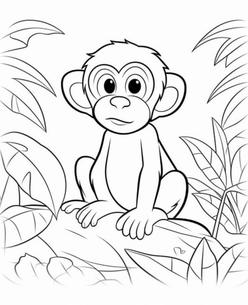 Jungle Color Sheets (Free + Printable)