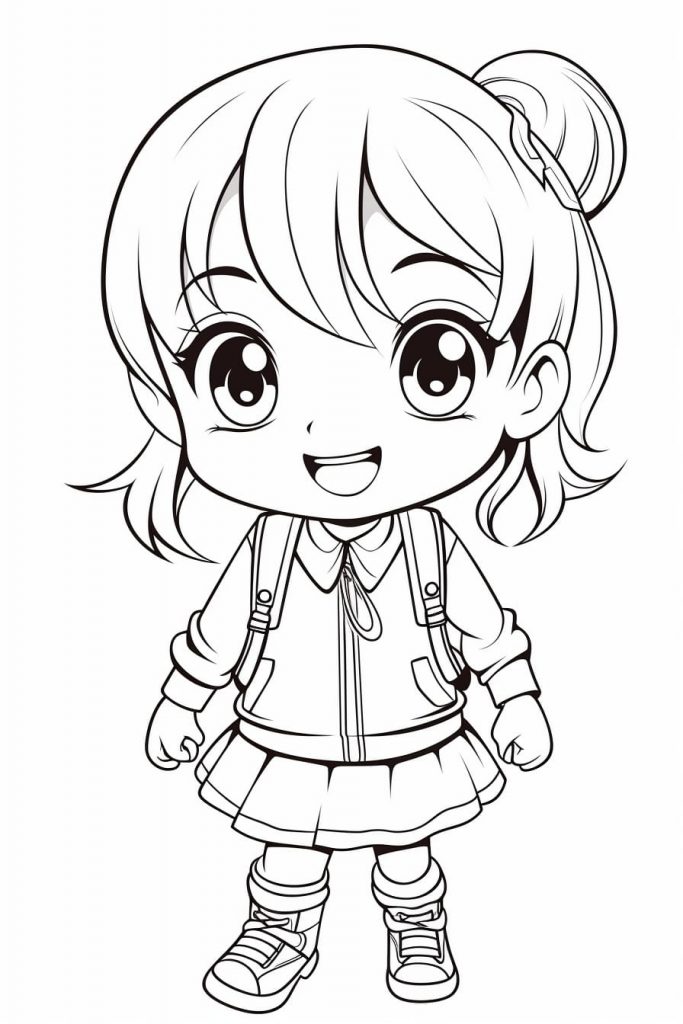 Kawaii pictures to color (free & printable)