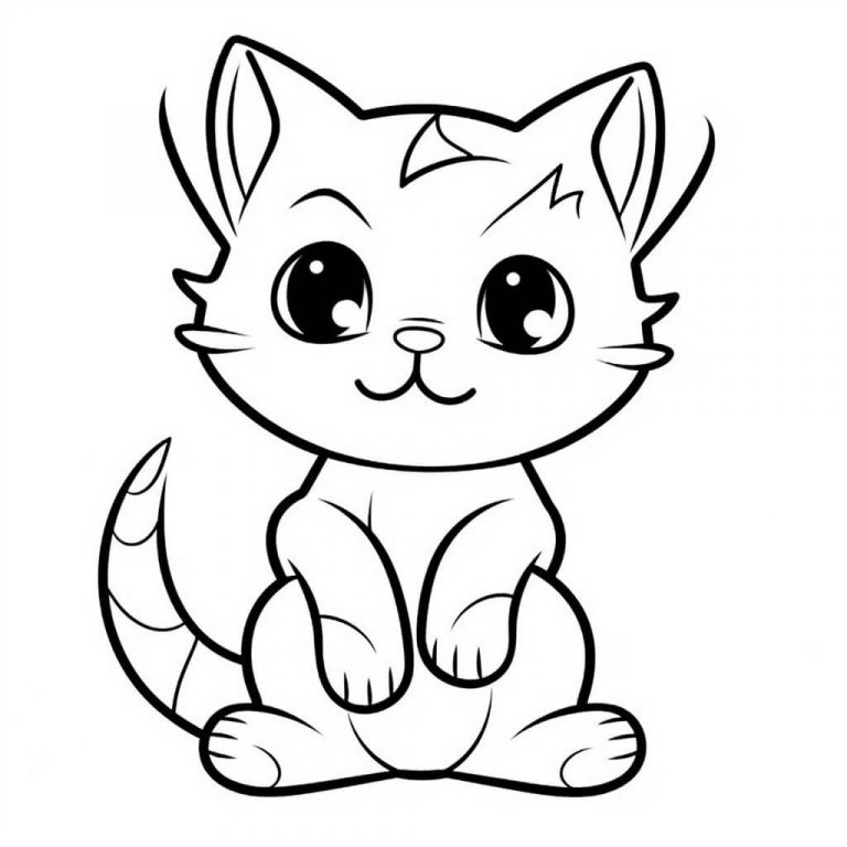 Kitten Color Sheets (Free & Printable)