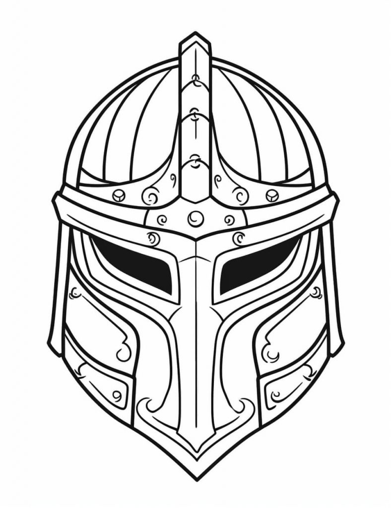 Knight Color Sheets (Free & Printable)