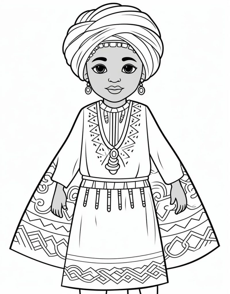 Kwanzaa Color Sheets (Free & Printable)