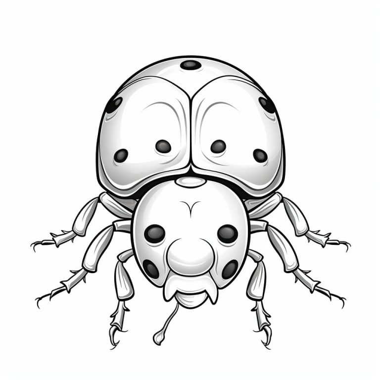 Lady bug pictures to color (free & printable) | Kokoprint.com
