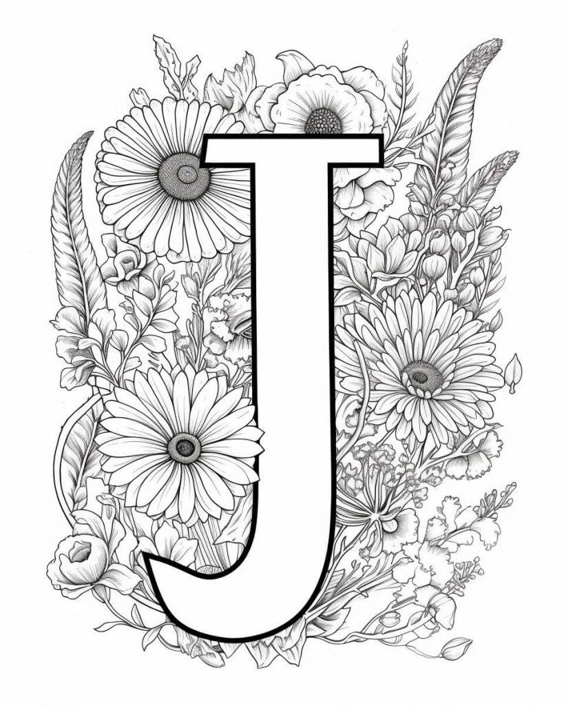 Letter J Coloring Sheet (Free + Printable)
