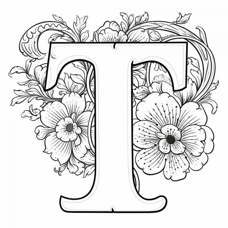 Letter T Coloring Sheet (Free + Printable)