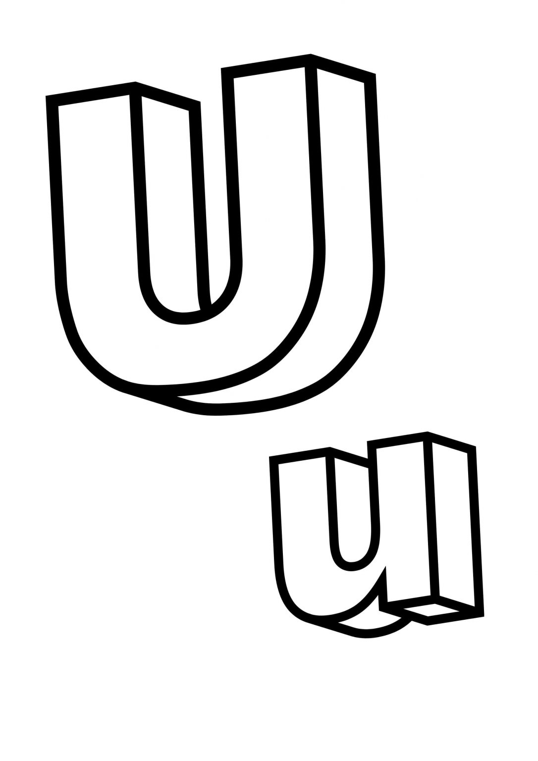 Letter U Coloring Sheet (Free + Printable)