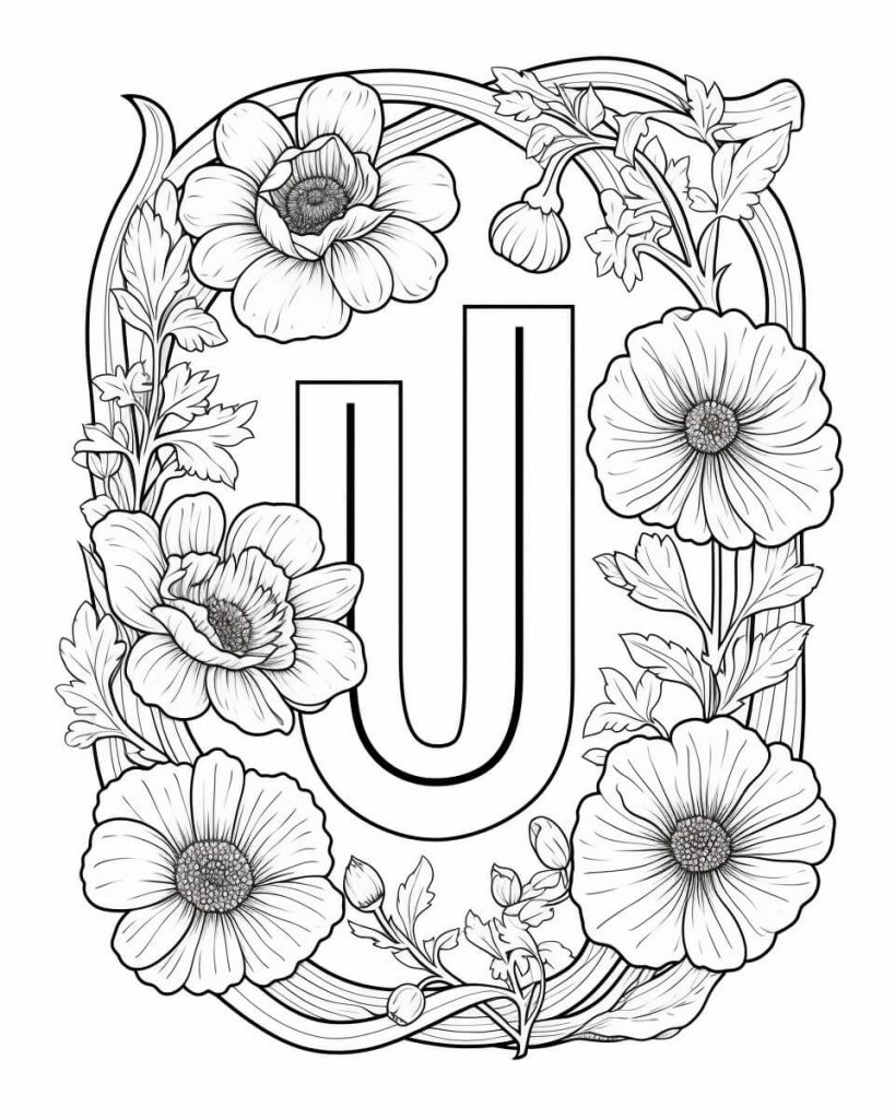 Letter U Coloring Sheet (Free + Printable)
