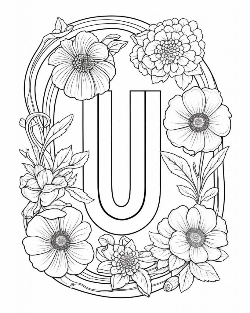 Letter U Coloring Sheet (Free + Printable)