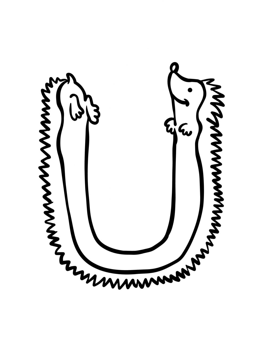 Letter U Coloring Sheet (Free + Printable)