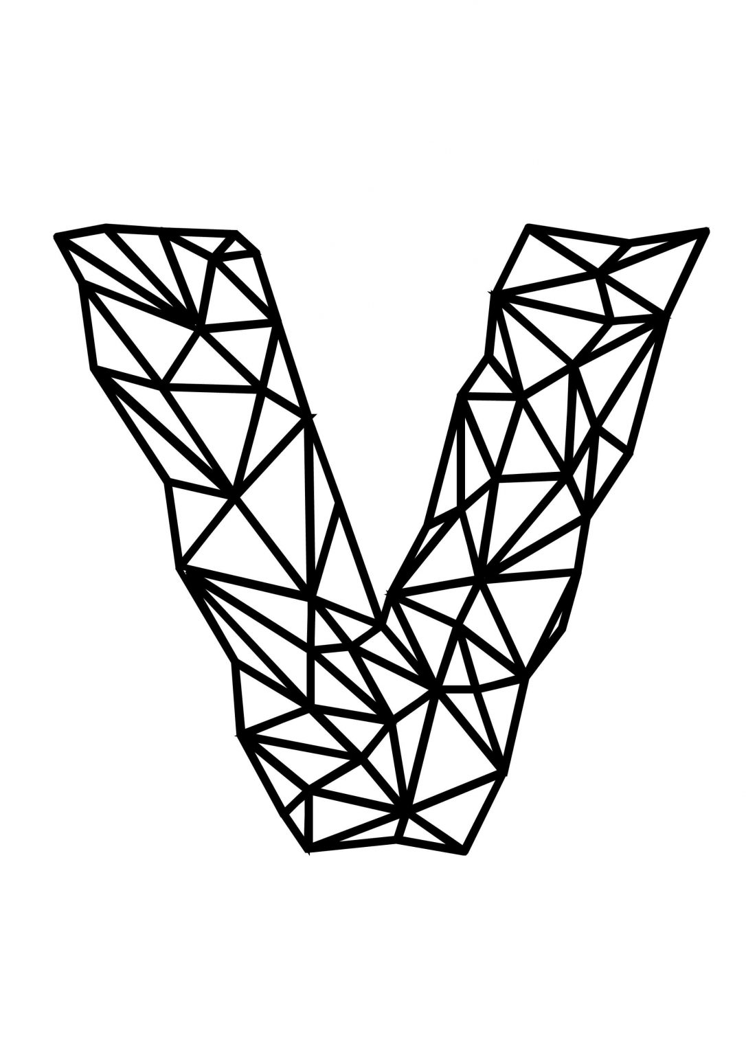 Letter V Coloring Sheet (Free + Printable)