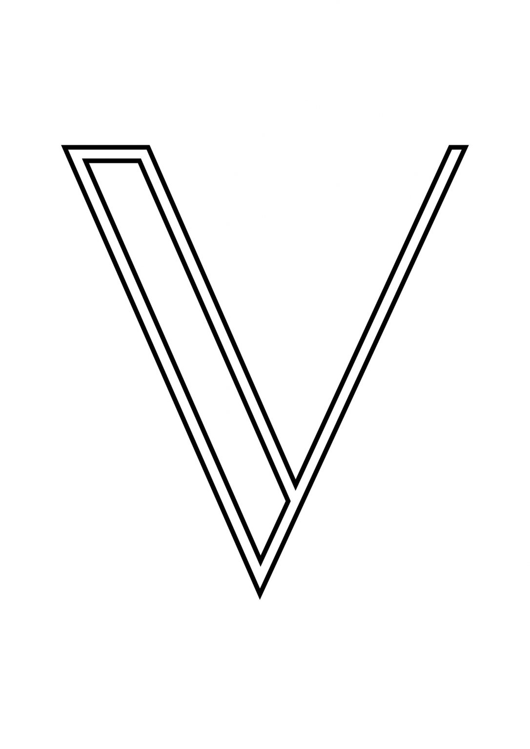 Letter V Coloring Sheet (Free + Printable)