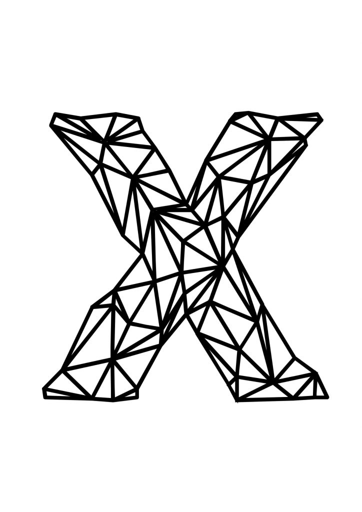 Letter X Coloring Sheet (Free + Printable)