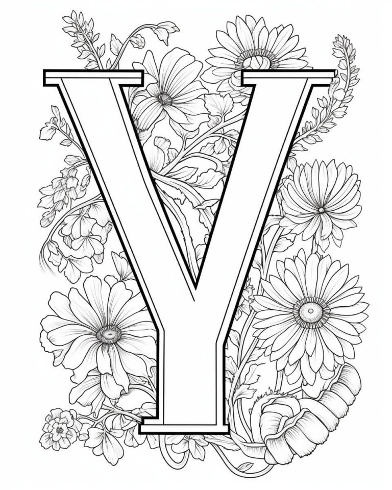 Letter Y Coloring Sheet (Free + Printable)