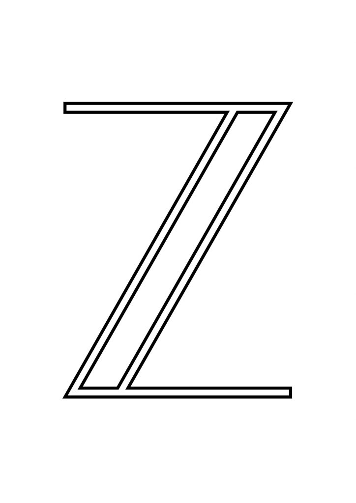 Letter Z Coloring Sheet (Free + Printable)