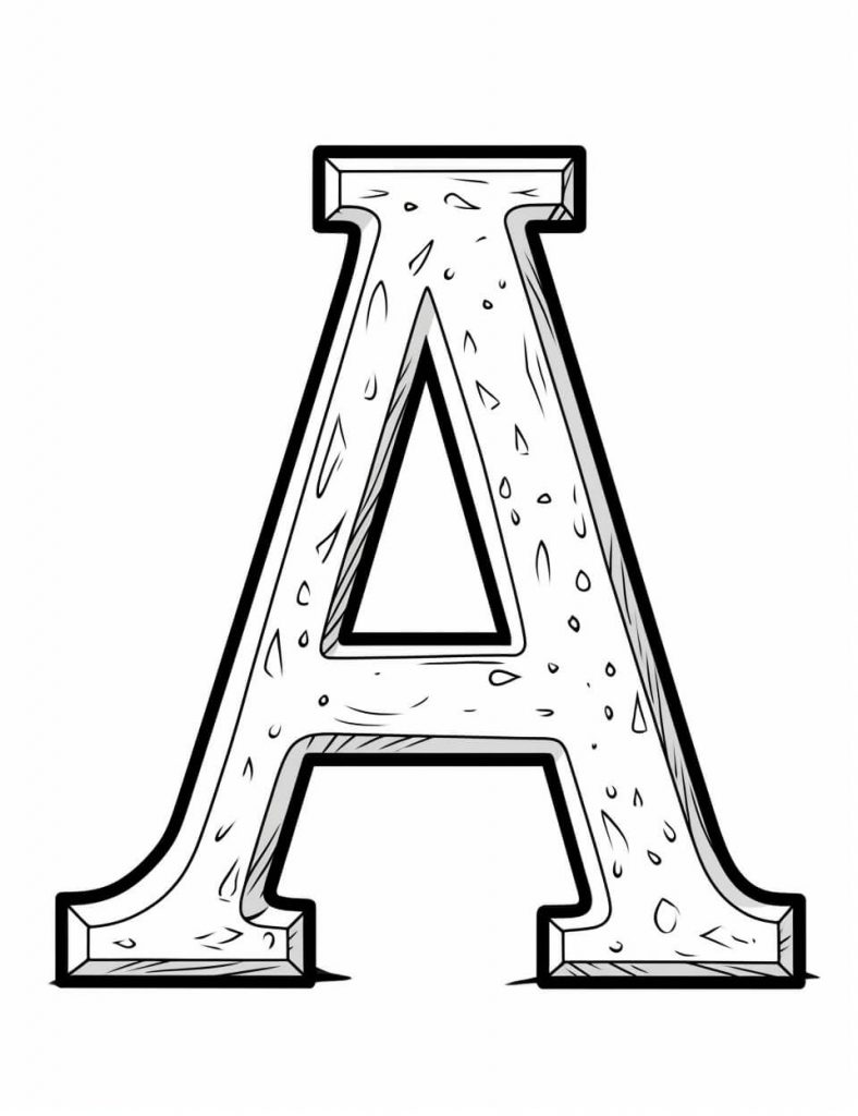 Letter A Coloring Sheet (Free + Printables)